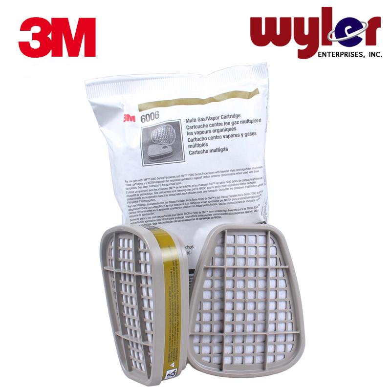 3M 6006 Multi Acid Gas / Organic Vapor Cartridge Only for 3M Gas Mask ...