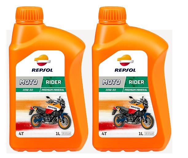 REPSOL Moto Rider 20W-50 Motorcycle Oil 1L ( Bundle of 2 ) | Lazada PH