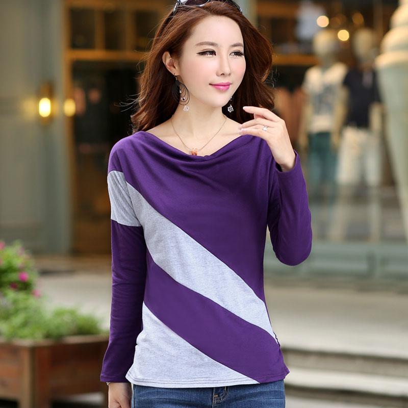 2021คอลเลคชั่นฤดูใบไม่ผลิใหม่เสื้อผ้าหญิงเสื้อยืดแขนยาวหญิงสไตล์เกาหลี ...