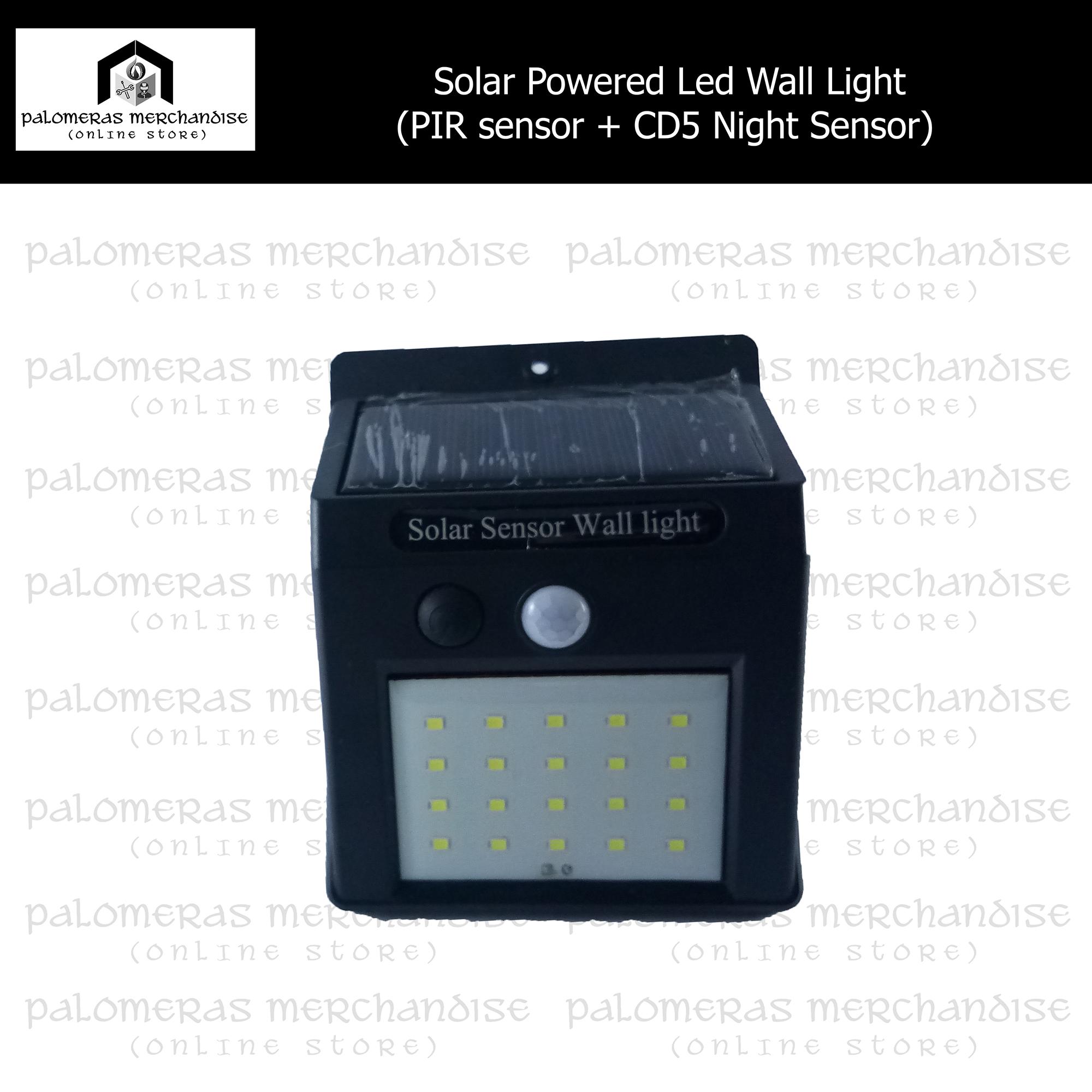 SOLAR POWERED 20 LED WALL LIGHT PIR SENSOR+CD5 NIGHT SENSOR | Lazada PH