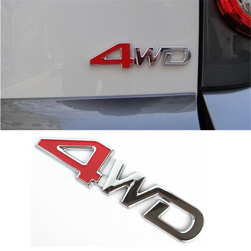 3D Metal Sticker 4WD Emblem Badge Decals For Toyota Sequoia, 51% OFF