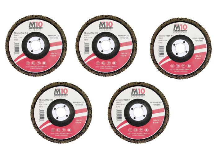 M10 Abrasive Flap Disc Wheel 4" Grit 120 for Steel (5 pcs.) | Lazada PH