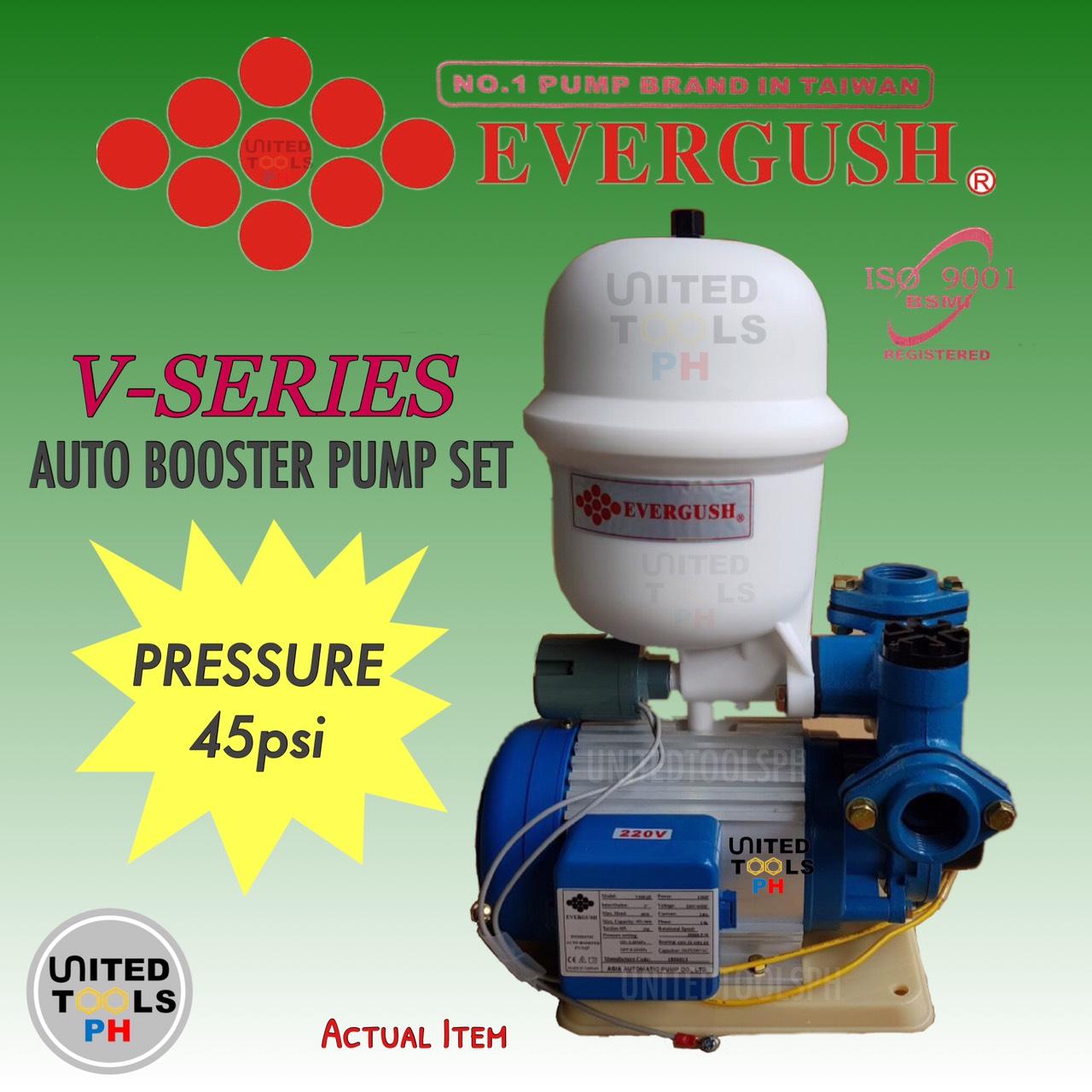 EVERGUSH Automatic Booster Pump 1/2HP w/Built-in Pressure Tank | Lazada PH