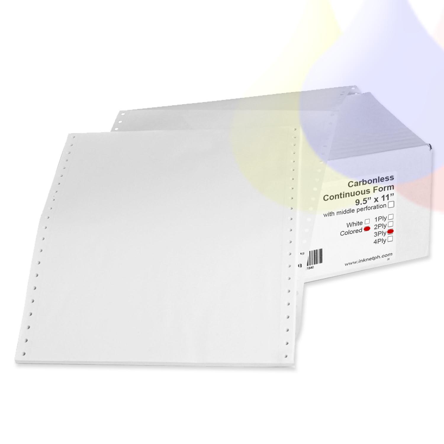 Carbonless Continuous Form Computer Continous Paper 3 Ply Letter Short ...