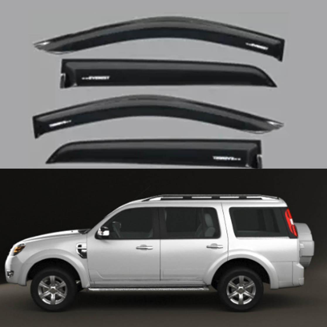 Ford Everest 2009 2010 2011 2012 2013 2014 2015 (Black) Window Visor ...