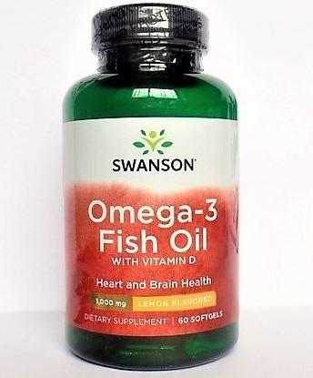SWANSON OMEGA-3 FISH OIL WITH VITAMIN D 60 SOFTGELS | Lazada PH