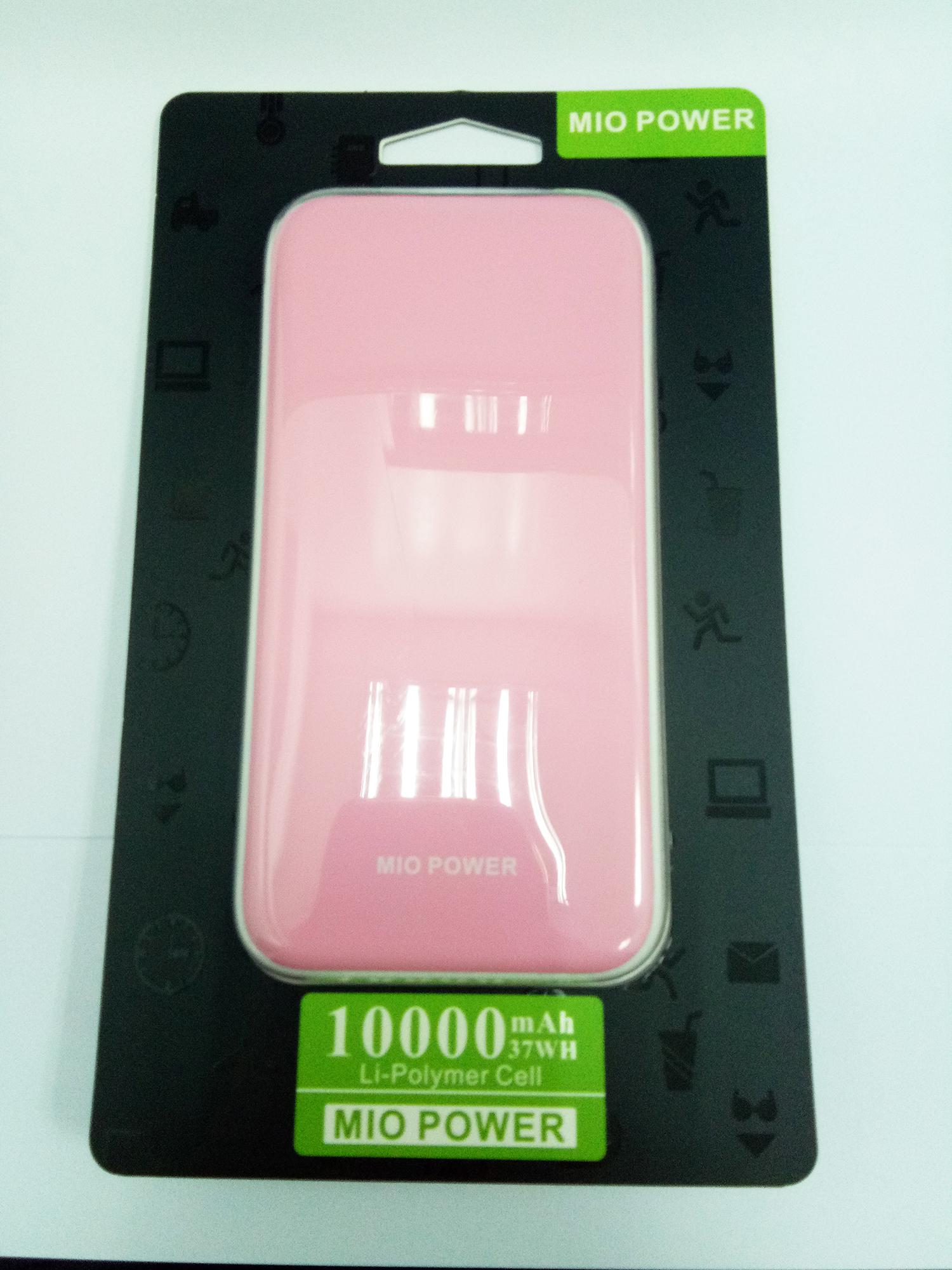 Mio Power 10000mAh Li-Polymer Cell Power Bank with LED Light Display ...
