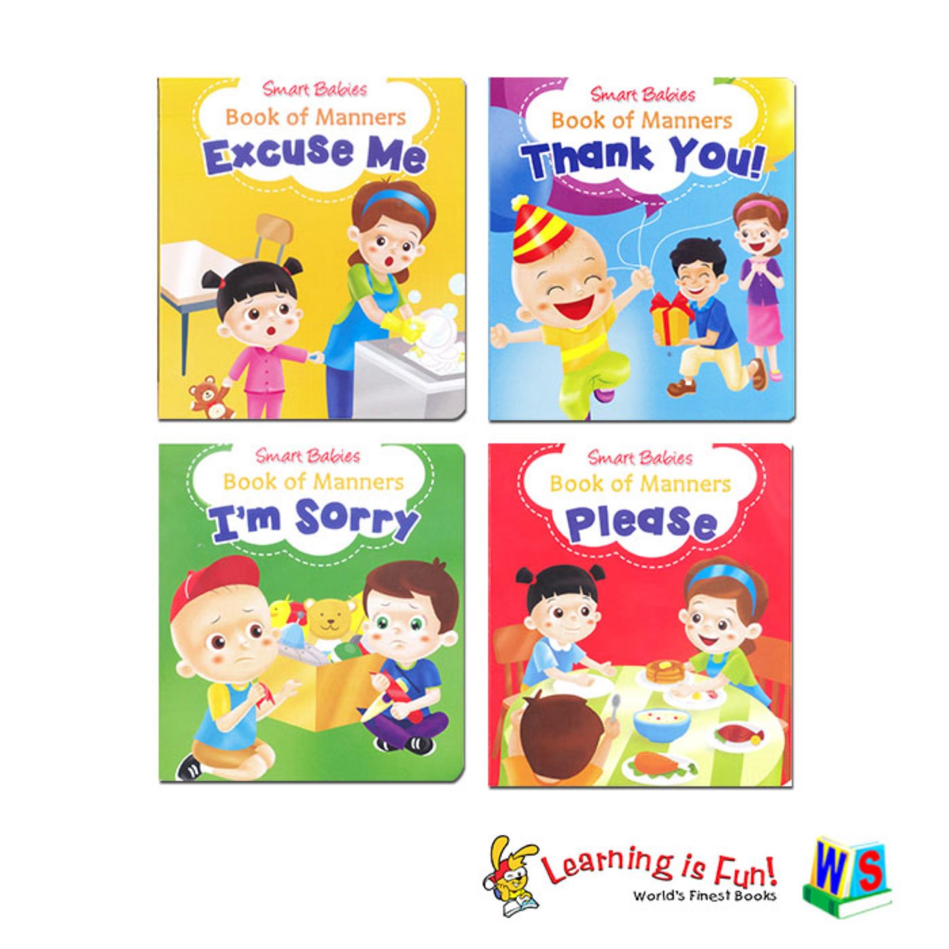 WS Smart Babies Book Of Manners Set Of 4 (Please,Excuse Me,Thank You,&I ...