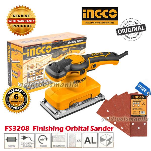 INGCO FS3208 Finishing Orbital Sander - 320W | Lazada PH