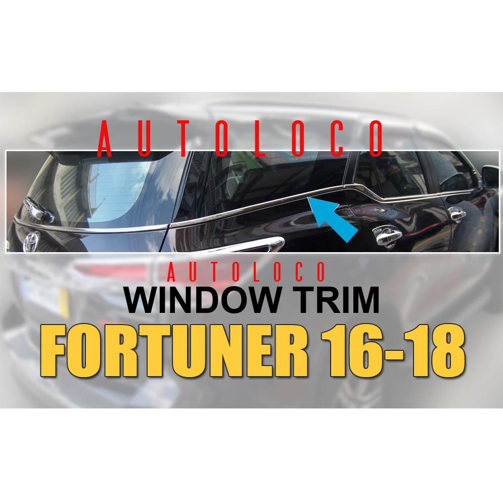Window Trim (Chrome ) Toyota Fortuner 2016 2017 2018 2019 2020 2021 ...