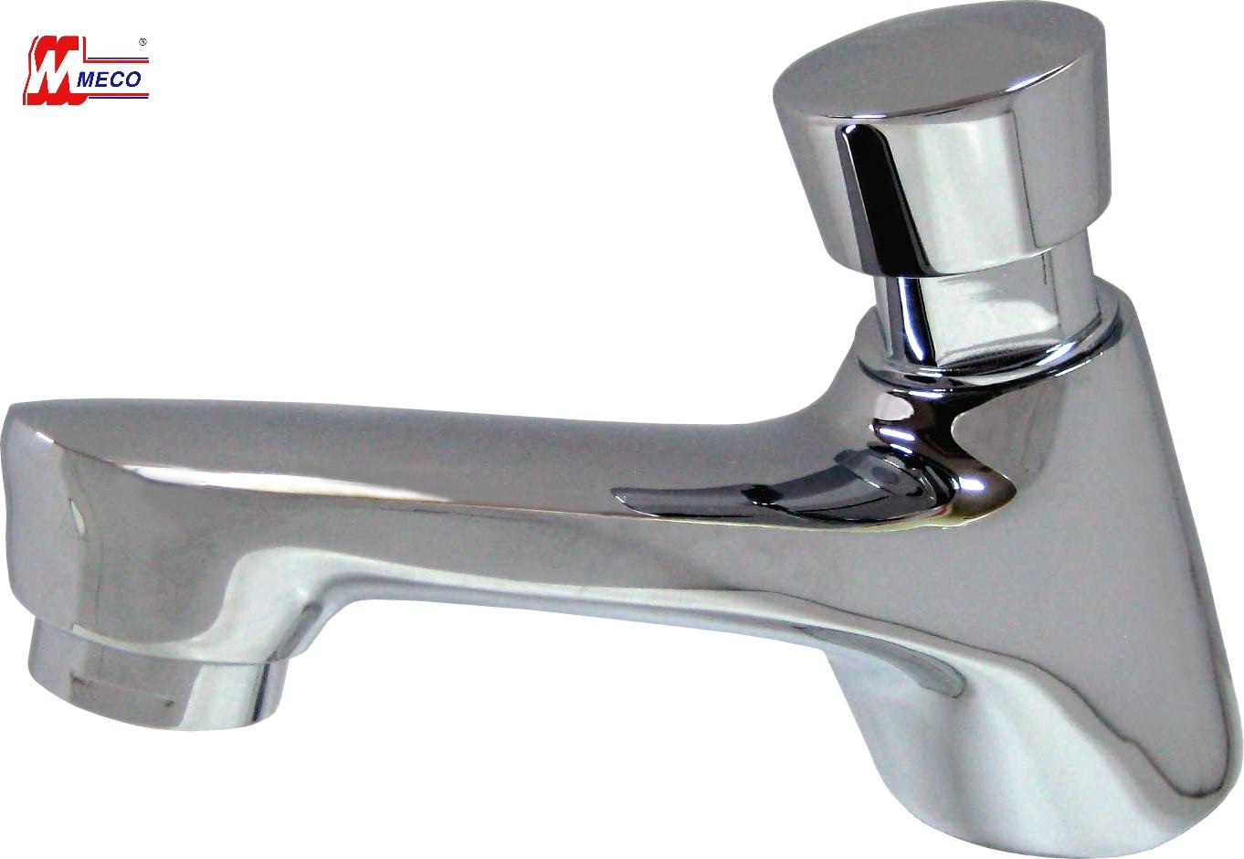 Meco Delay Action Sink Faucet with Push Button #705/706 (Silver ...