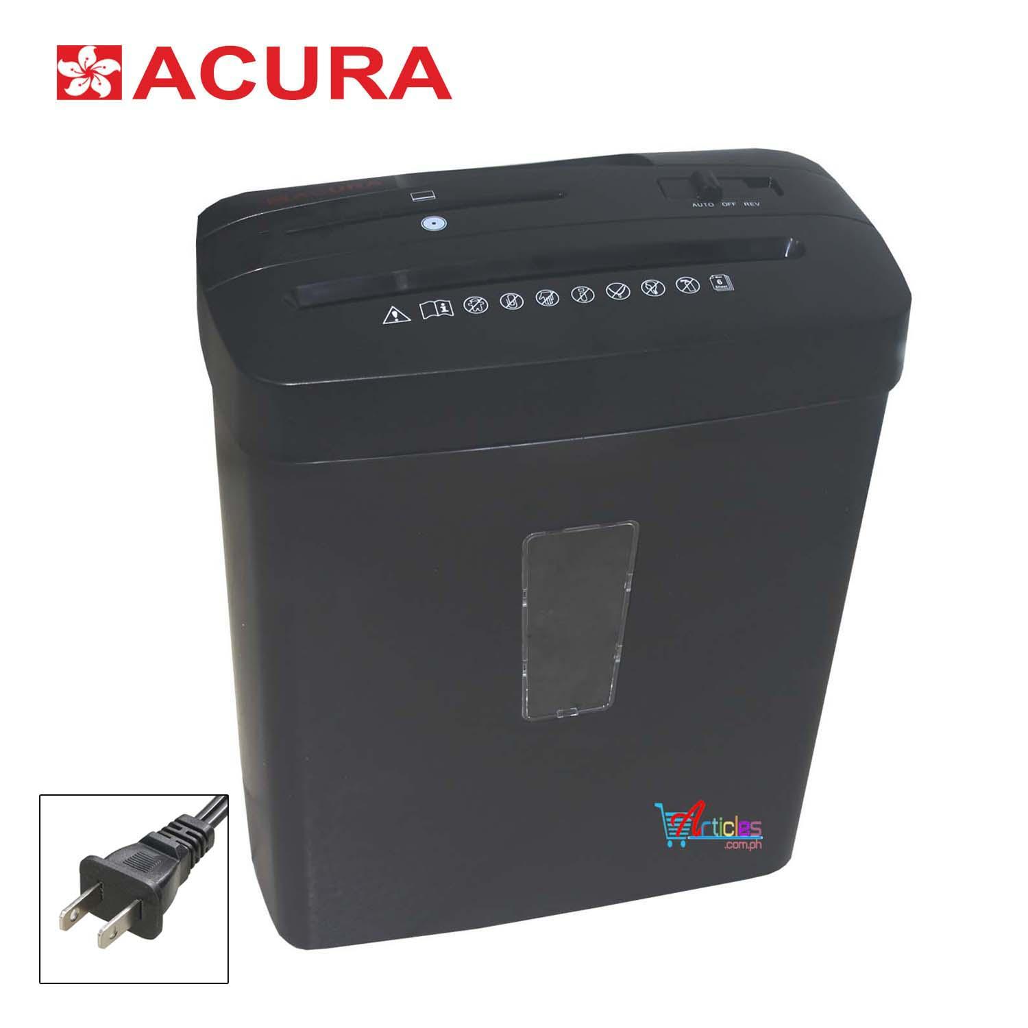 Acura Cross Cut Paper CD and Credit Card Paper Shredder shredding ...
