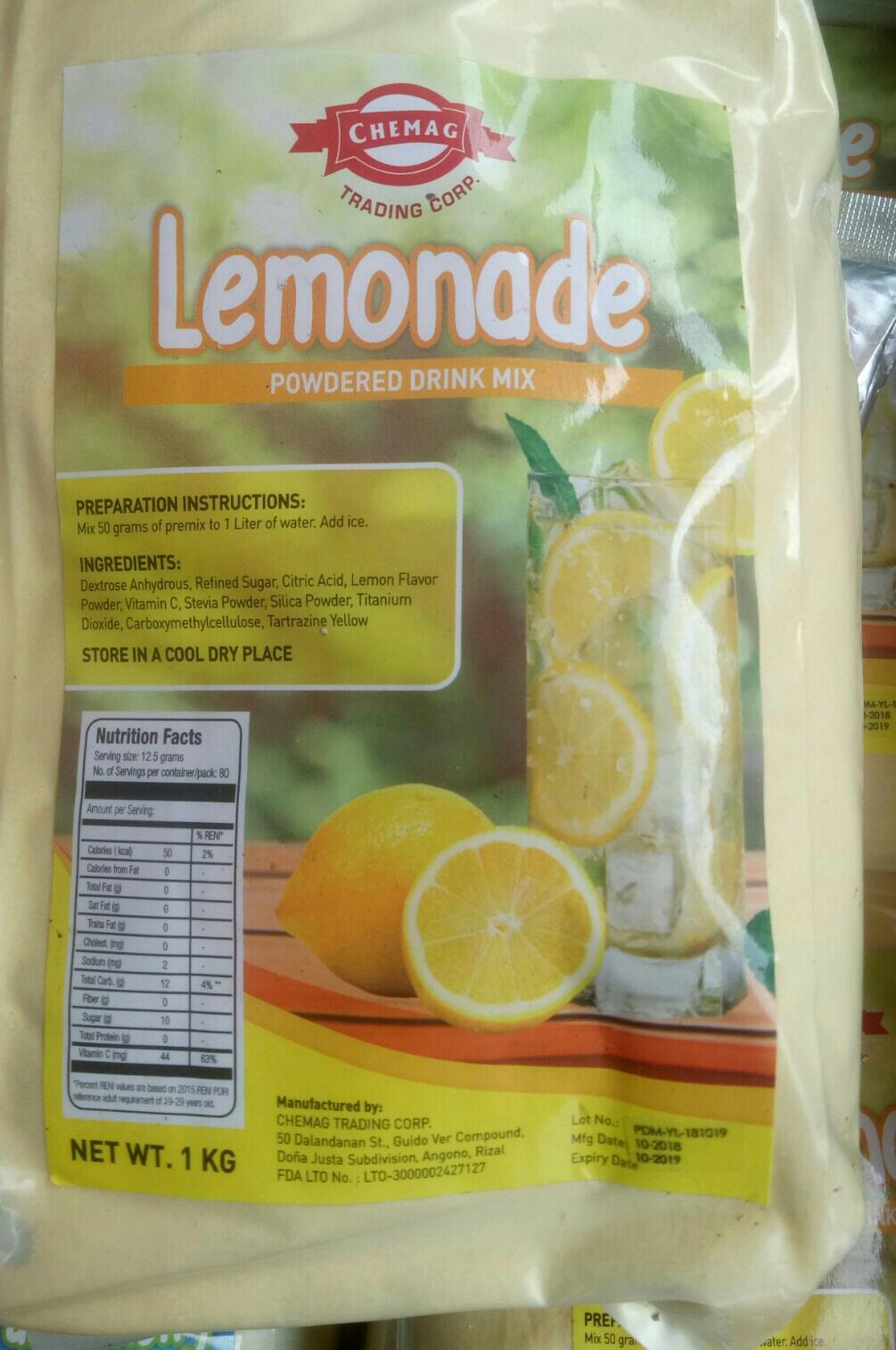 LEMONADE POWDERED MIX 1kg | Lazada PH