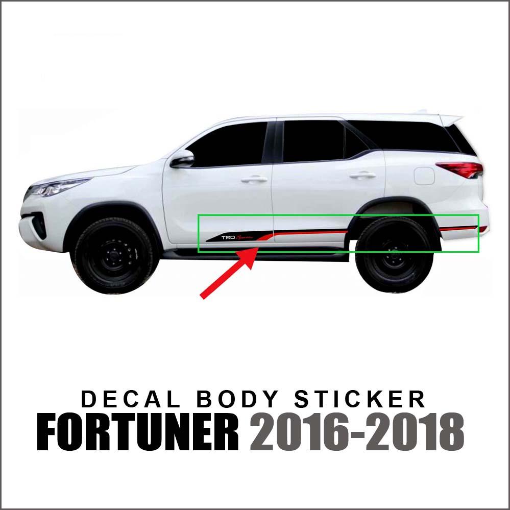 TRD Sportivo Decal Body Sticker for Toyota Fortuner 2016 2017 2018 2019 ...