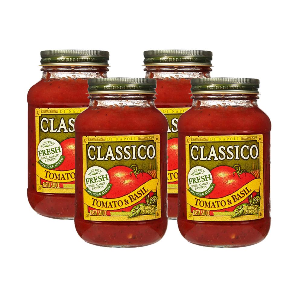 Classico Tomato & Basil Pasta Sauce 4 Pack (907g per Bottle) | Lazada PH
