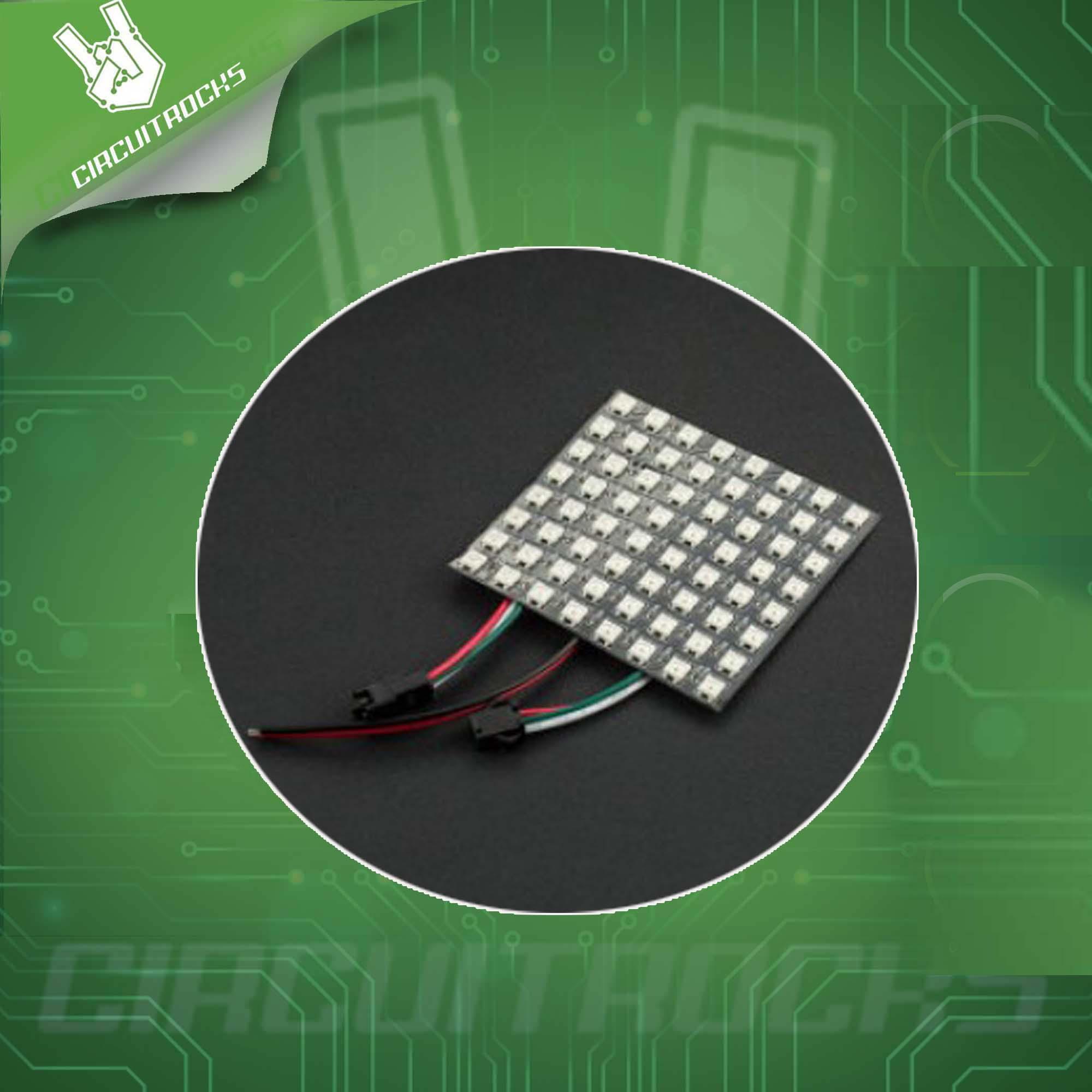 Circuitrocks Flexible 8x8 RGB LED Matrix Gravity For Simple Image ...