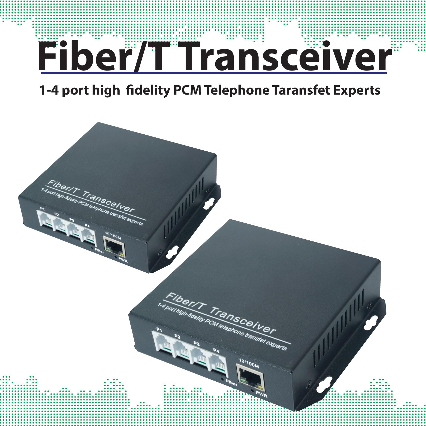 Fiber to Telephone Transceiver and Receiver 1-4 port high fidelity PABX ...