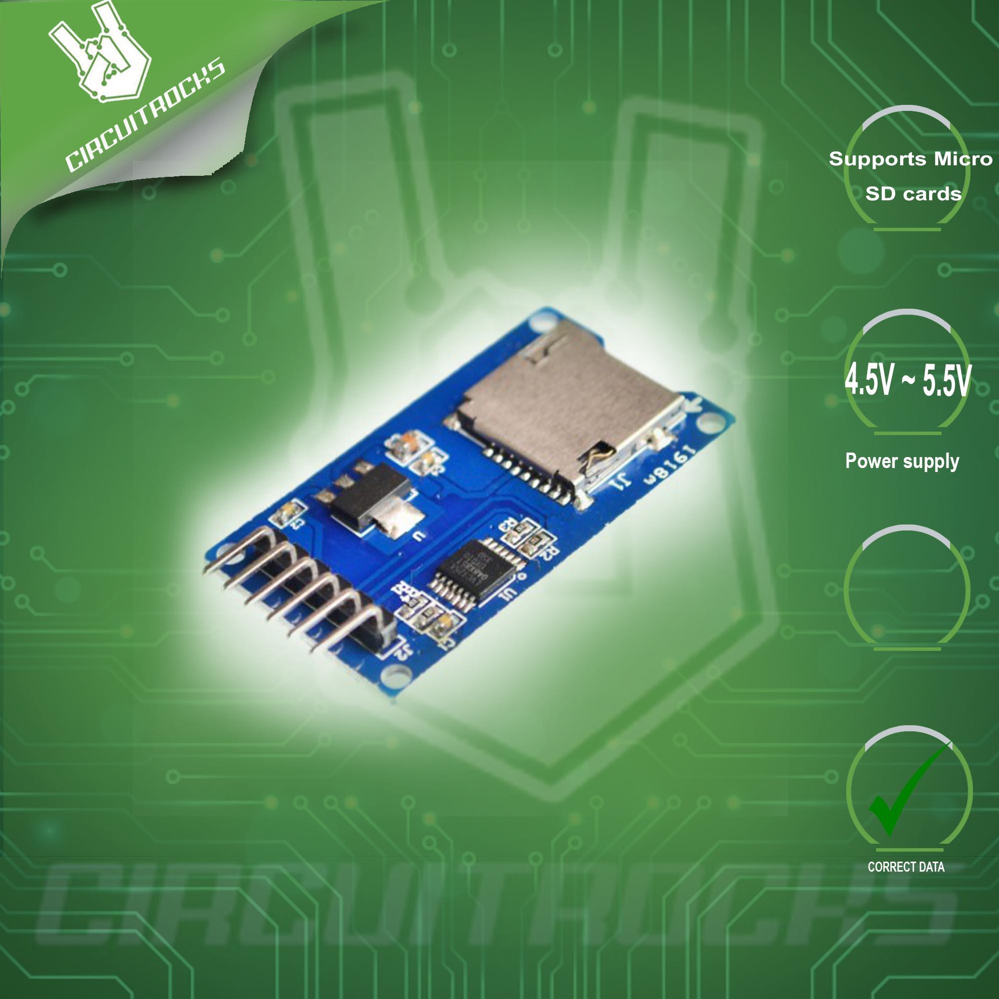 Circuitrocks MicroSD Card Reader Module for Arduino | Lazada PH