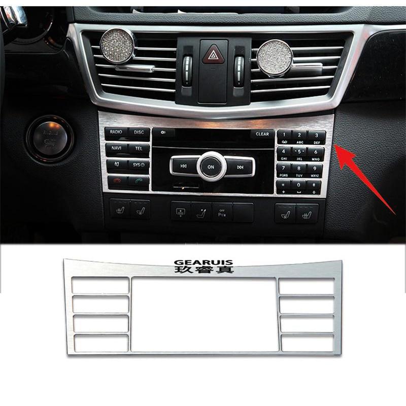 Car Styling Center Console CD Panel Decoration Cover Trim For Mercedes ...