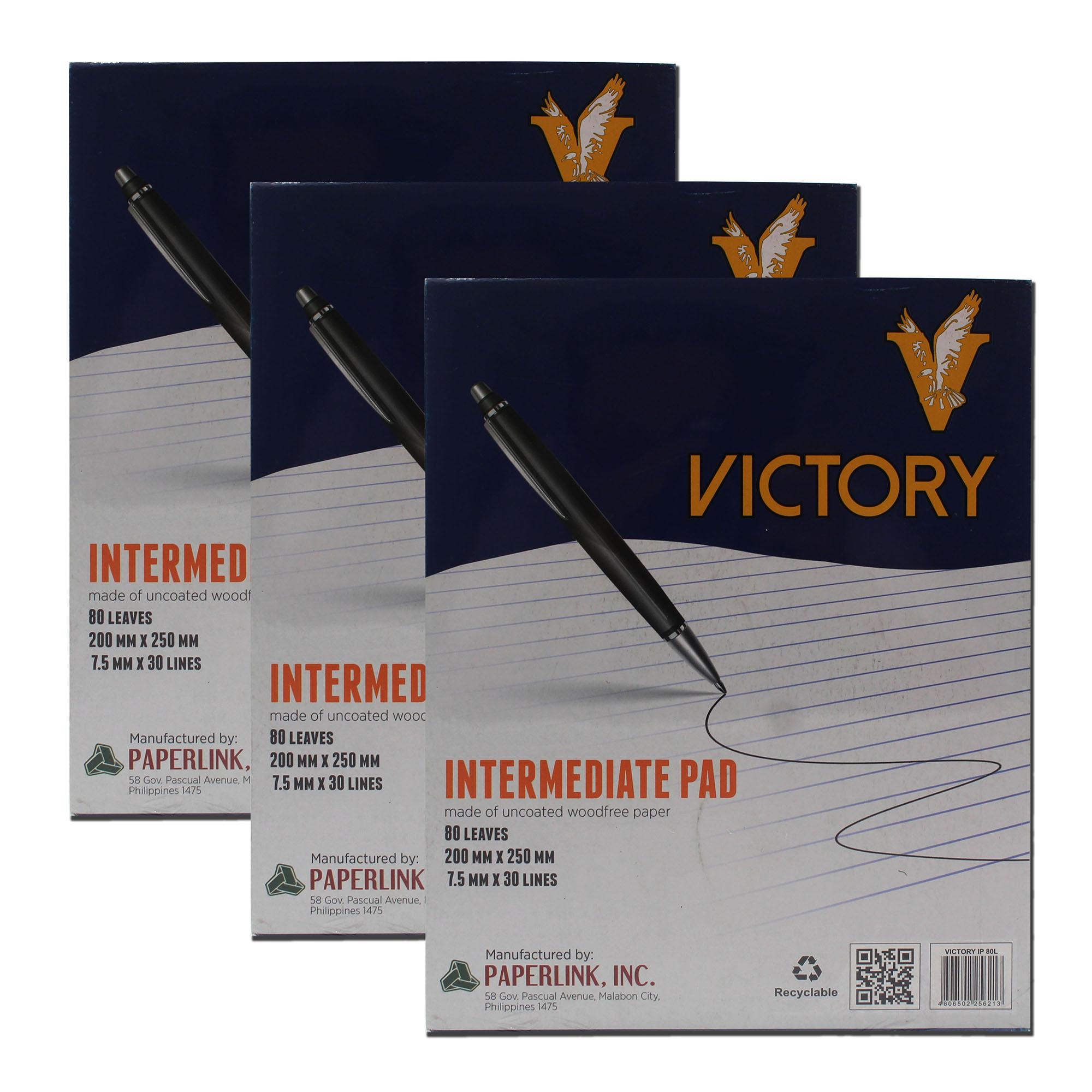 Victory Whole Intermediate Pad (80 Leaves) 1 Ream | Lazada PH