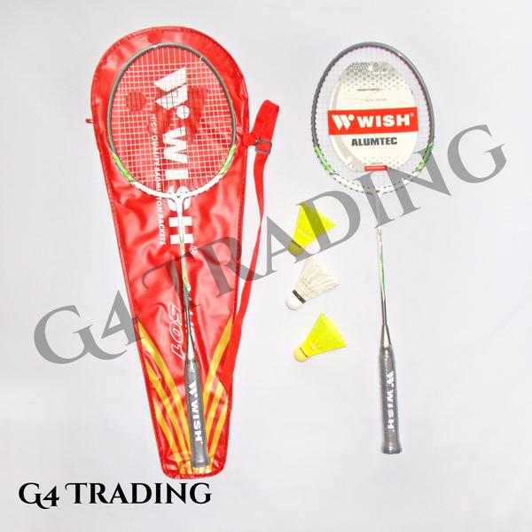 WISH ALUMTEC 501- DOUBLE Badminton Rackets. | Lazada PH