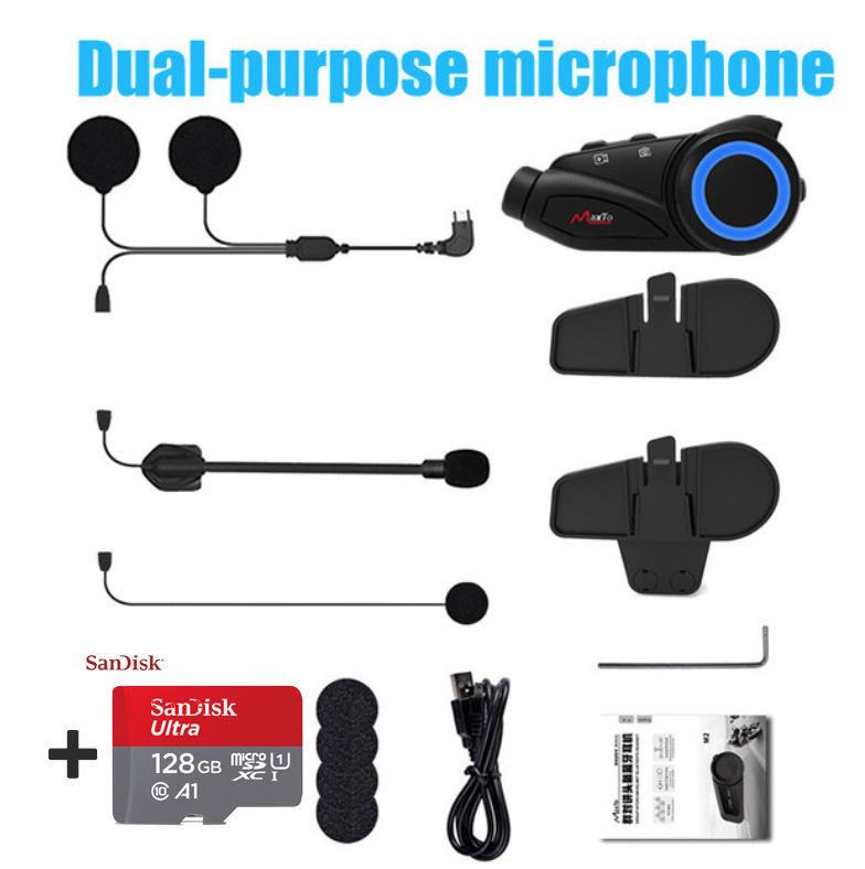 Maxto M3 Motorcycle Helmet Camera HD 1080P Video Recorder Wide Angle ...