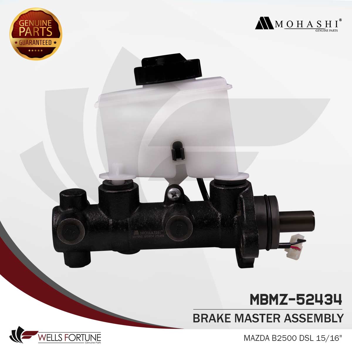 MAZDA B2500 DIESEL 15/16" BRAKE MASTER ASSEMBLY MOHASHI UG52-43-400 ...