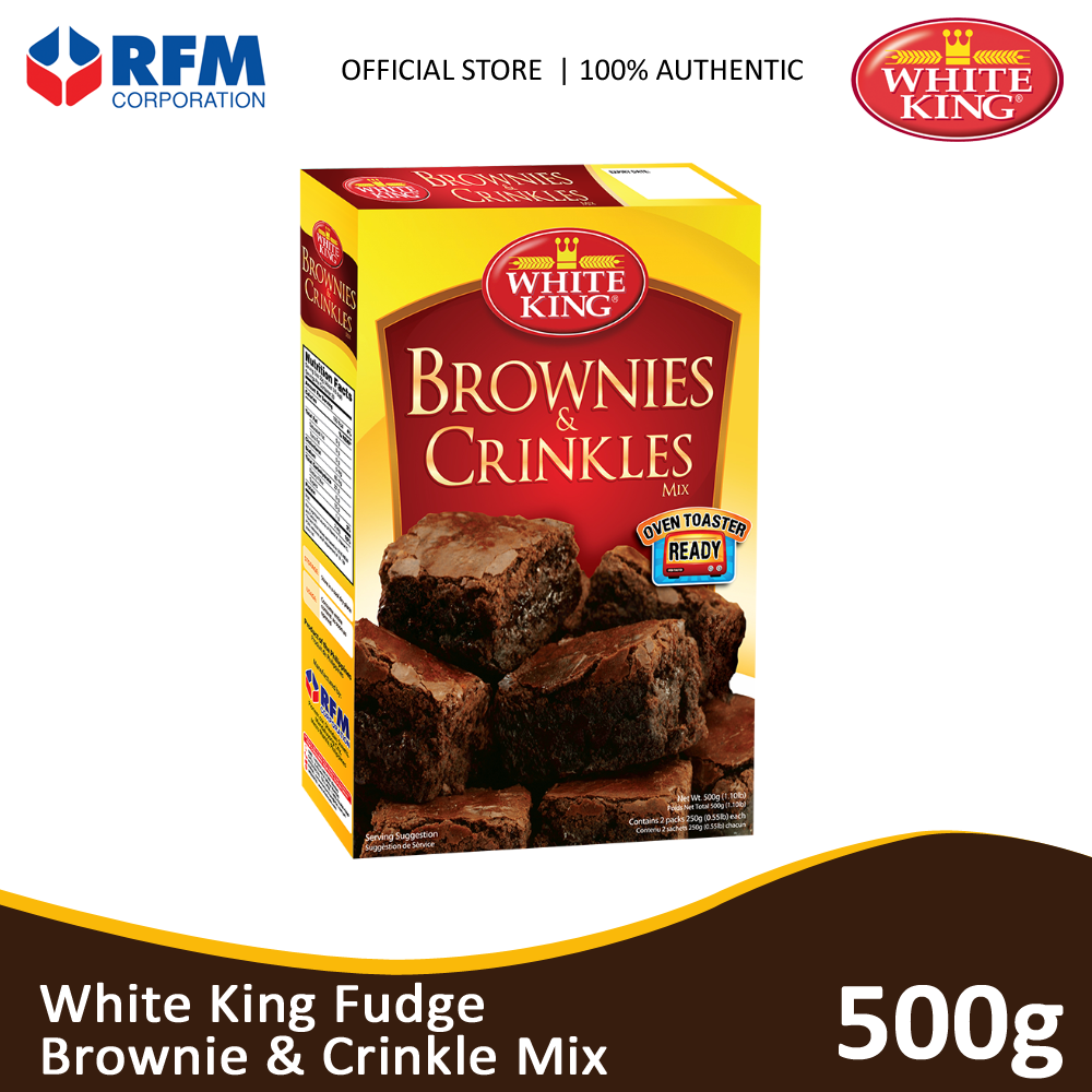 White King Fudge Brownie & Crinkle Mix 500g | Lazada PH