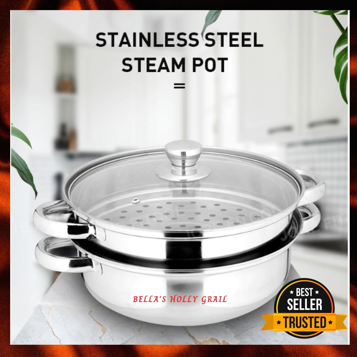 Bella's Holly Grail- Stainless Steal Steam Pot | Lazada PH