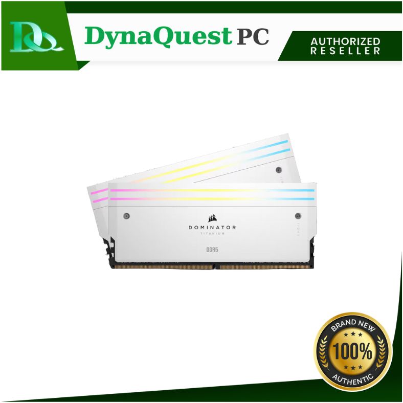 Corsair Dominator Titanium RGB 32GB White 16GBx2 Desktop Memory ...