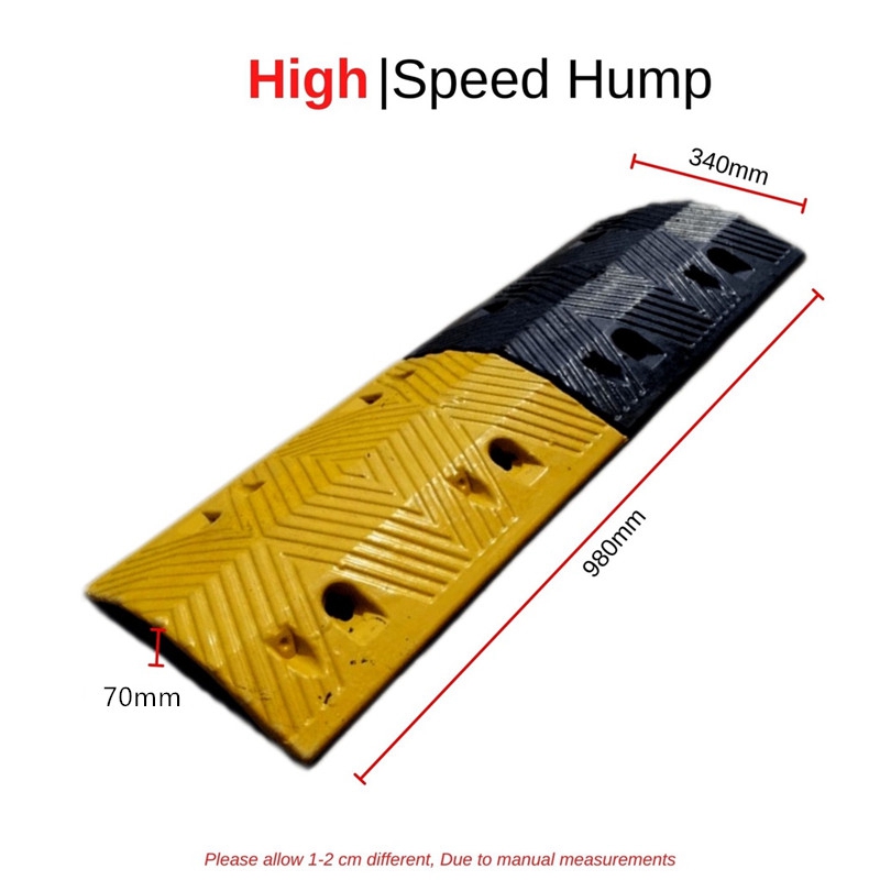 【BOS】Rubber Humps Speed Bump Speed Hump Cable Protector Heavy Rubber Modular Humps Speed Bump ...