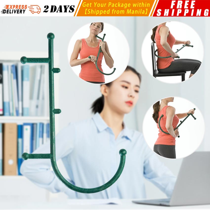 Pressure Trigger Point Self Massage Stick Hook Theracane Body Muscle ...