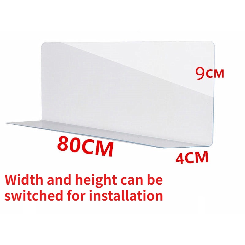 Gap Baffle L-shaped PVC Bed Bottom Transparent Baffle Partition Edge ...