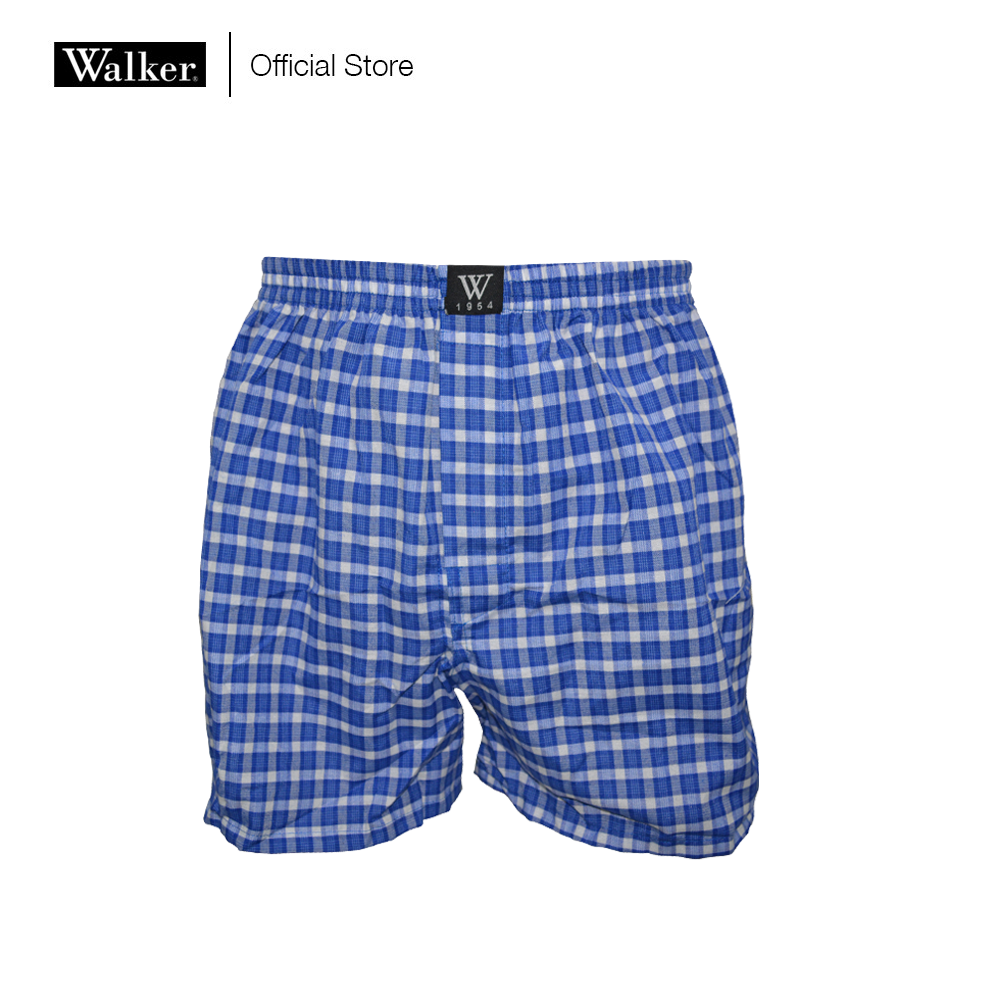 Walker Boxer Checkered Shorts Premium Cotton Comfort (Single Pack ...