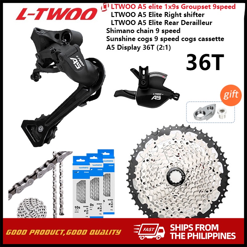 Free Gift 🎁 LTWOO A5 9 Speed Shifter Rear Derailleur rd Groupset ...
