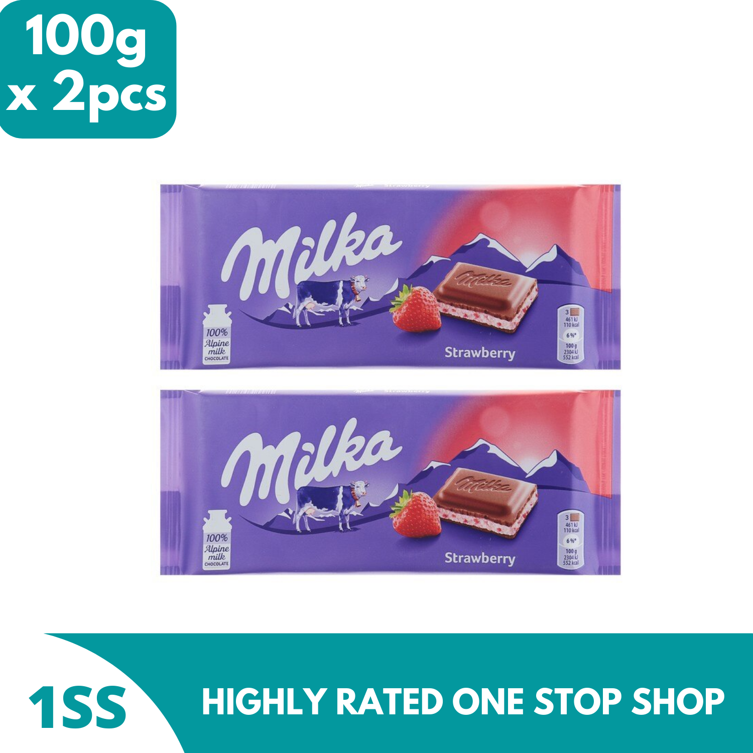Milka Strawberry and Yogurt 100g x 2pcs | Lazada PH