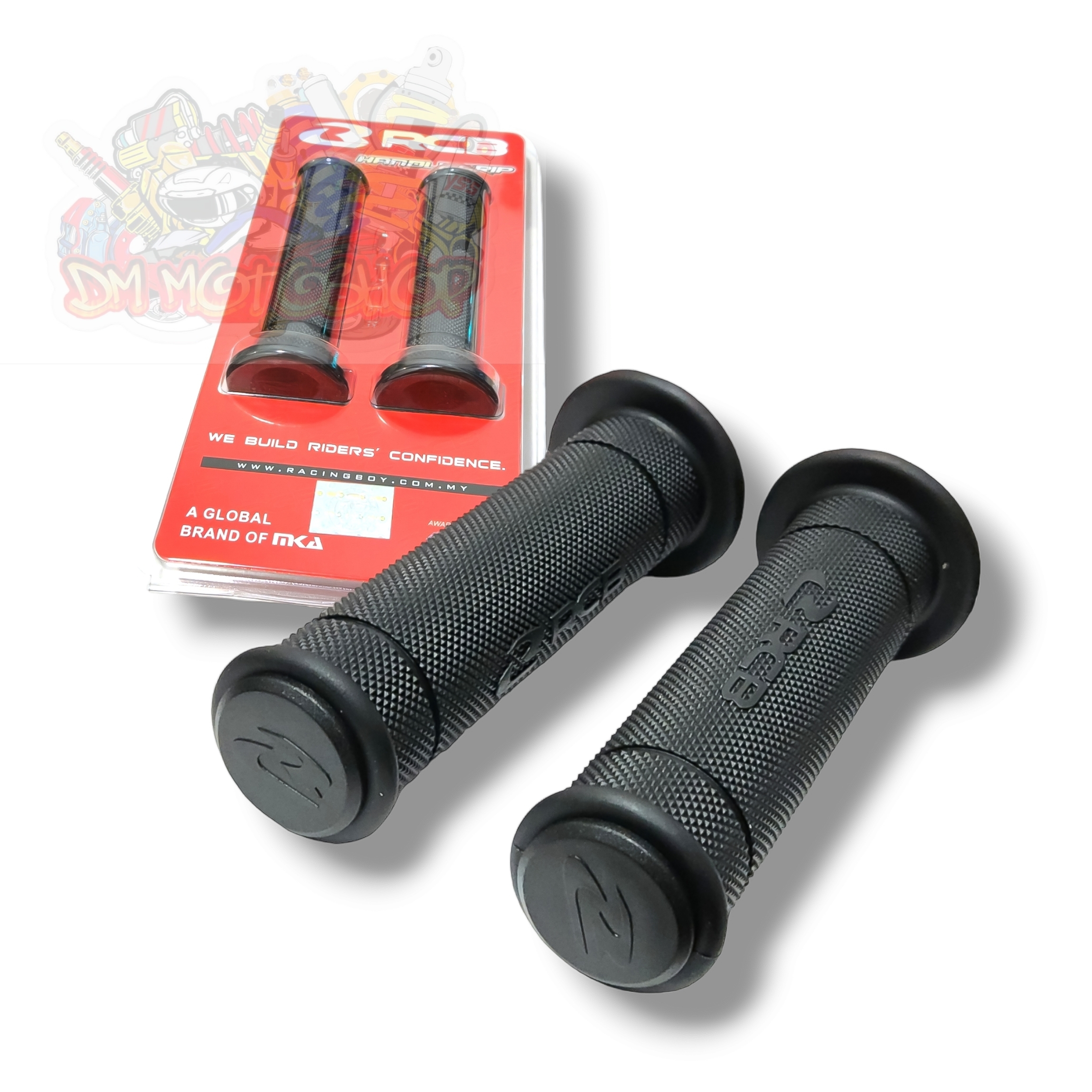 RCB Brand High-Quality Rubber Hand Grip and Handlebar End Plug Cap Set ...