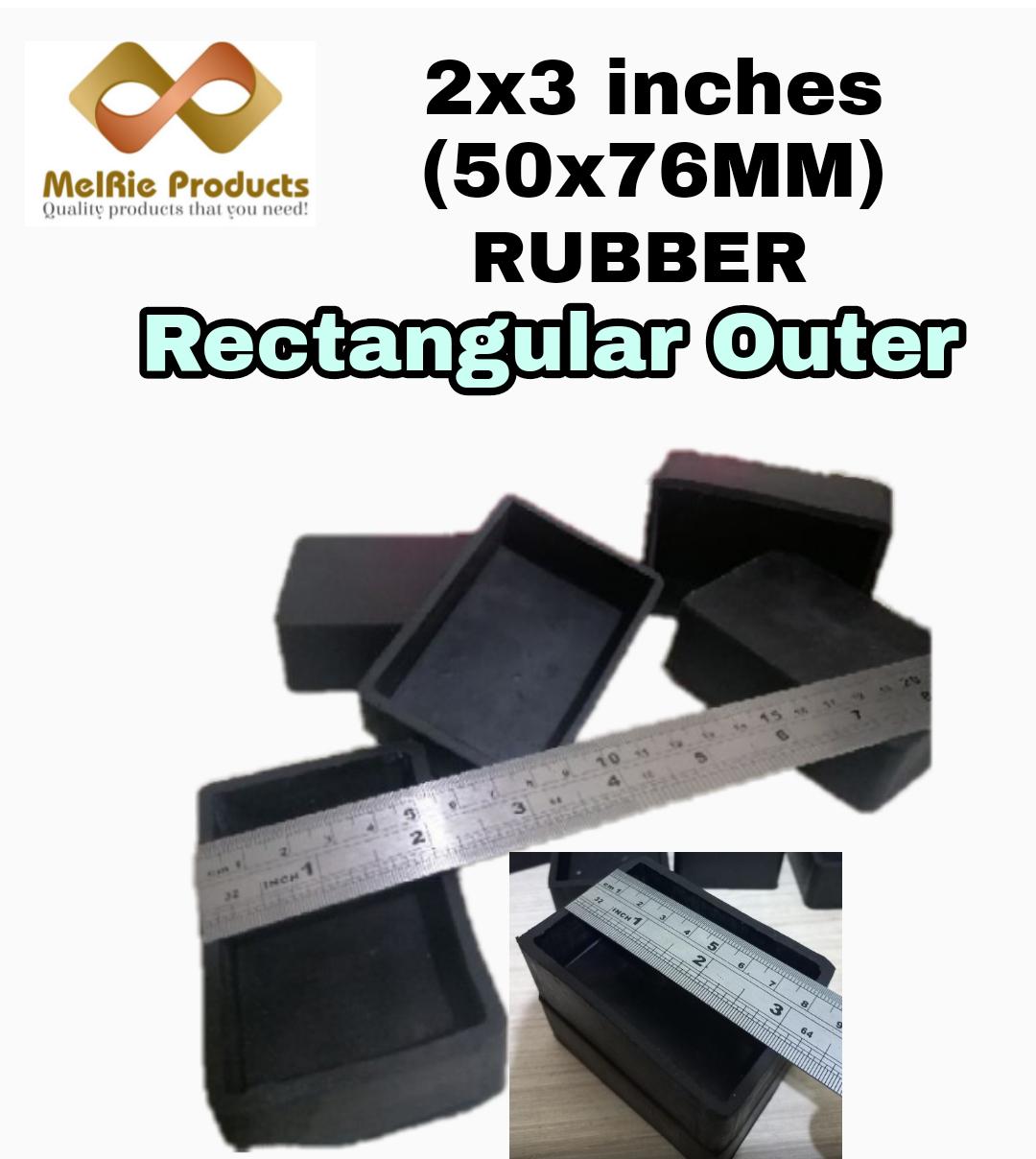 2x3 inches (50x76MM) RECTANGULAR OUTER HEAVY DUTY Tubular Rubber ...