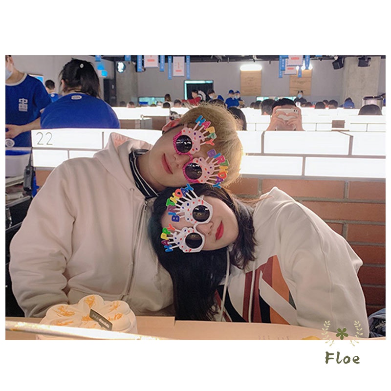 Birthday Glasses Cute Cartoon Daisy Flower Sunglasses Couple Party ...