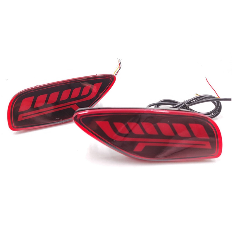 1Pair Car LED Turn Signal Reflector Tail Light Rear Bumper Light Rear ...