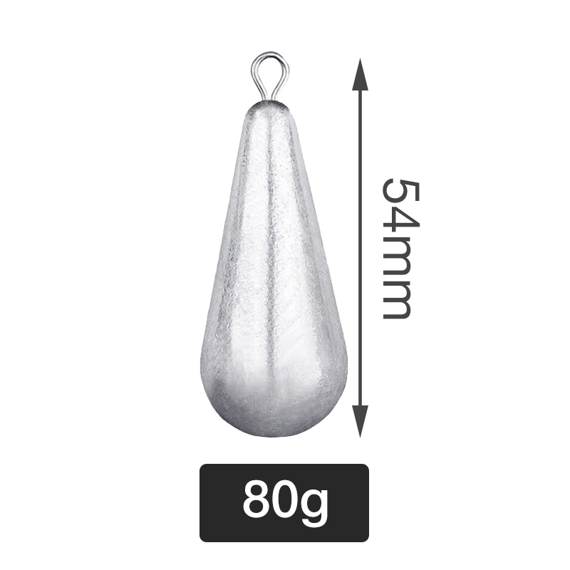 5G-80G Lead Sinker Copper Ring Sea Fishing Lead Sinker Tackle Sinker ...