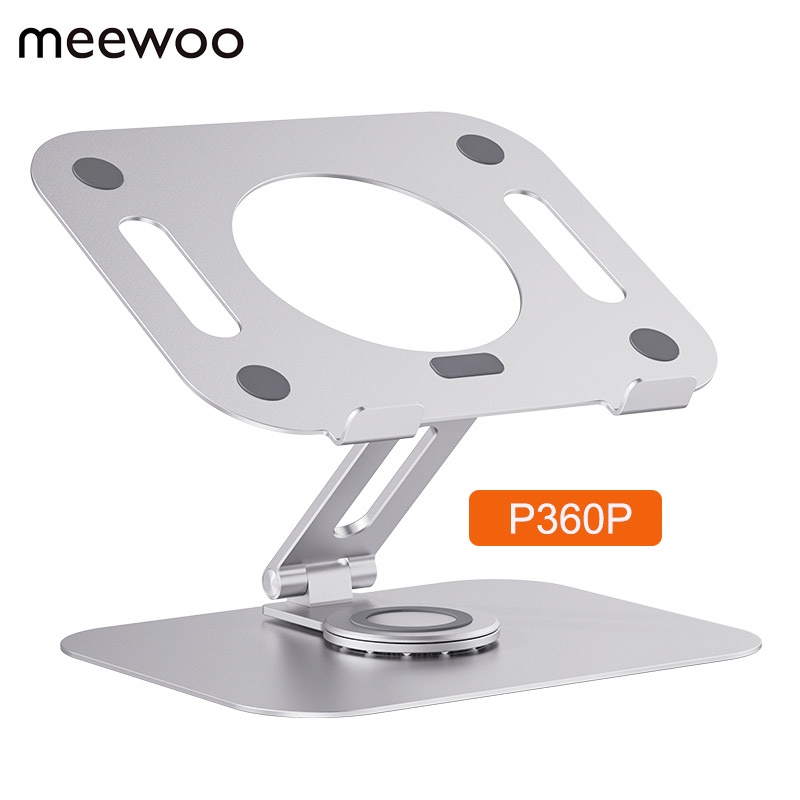 Meewoo Laptop Stand 360 Rotating Base Solid Aluminum Alloy Height ...