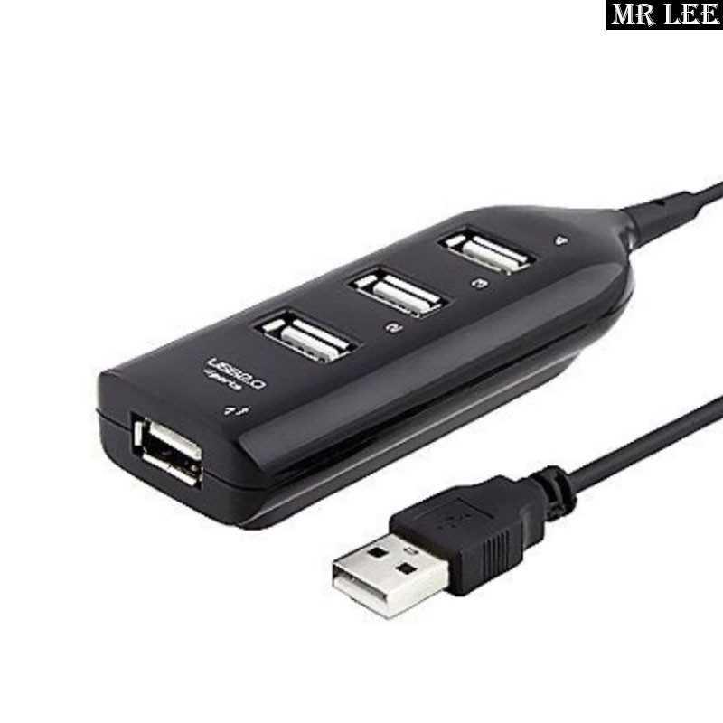 Mini 4 Port USB 2.0 High Speed Transfer Rare USB HUB Orange Box ...