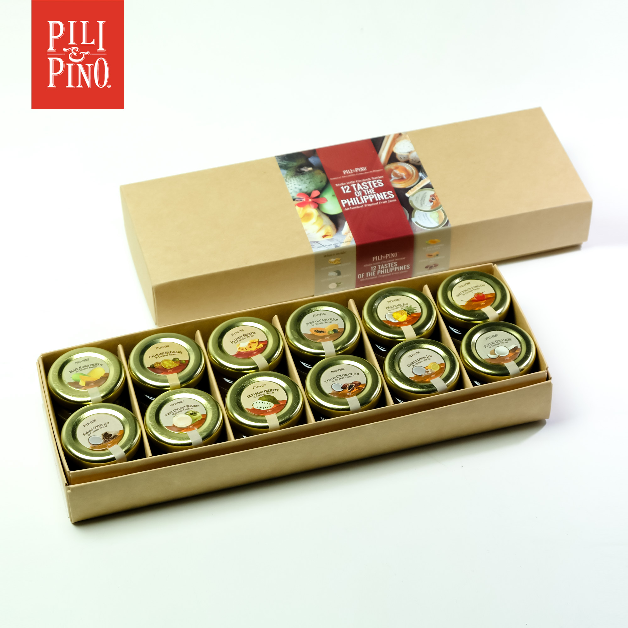 Pili & Pino - 12 Tastes of the Philippines Jam Gift Set | Lazada PH