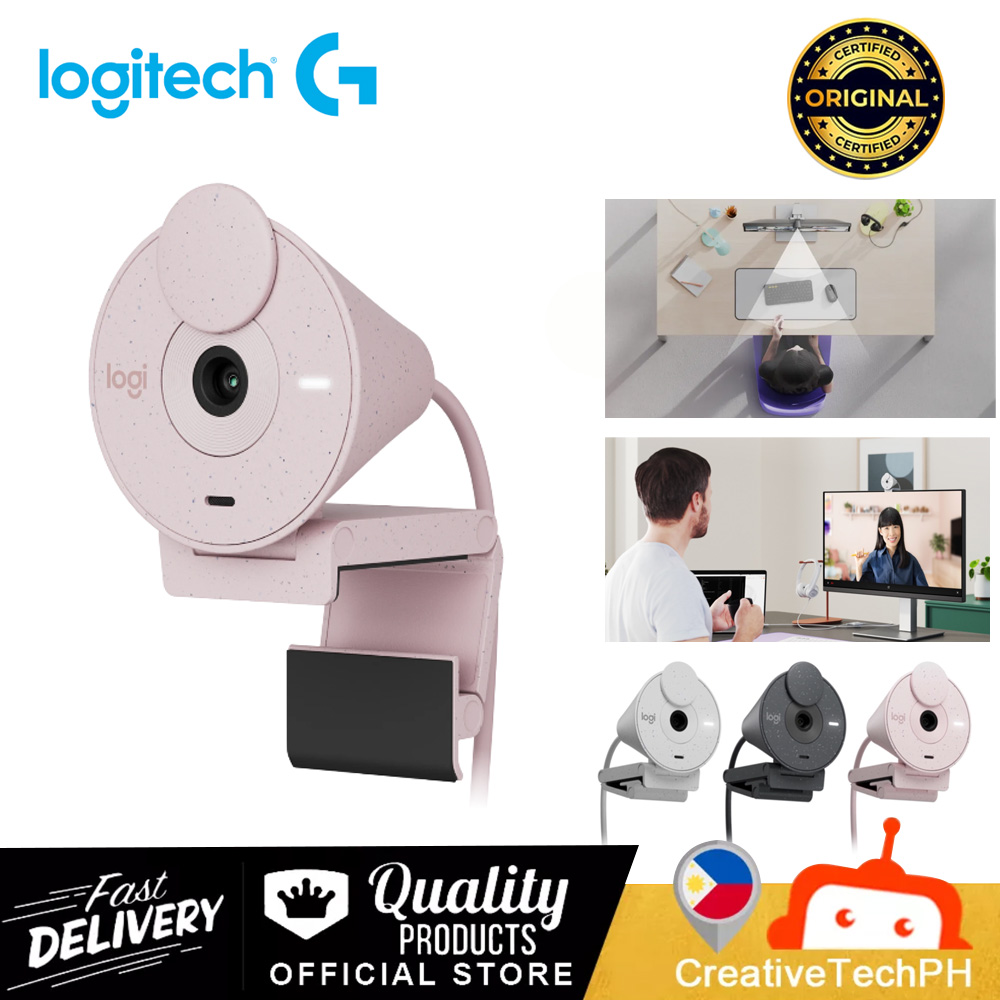 LOGITECH BRIO 300FULLHD1080P WEBCAM PC CAMERA (A 1080p webcam with auto ...
