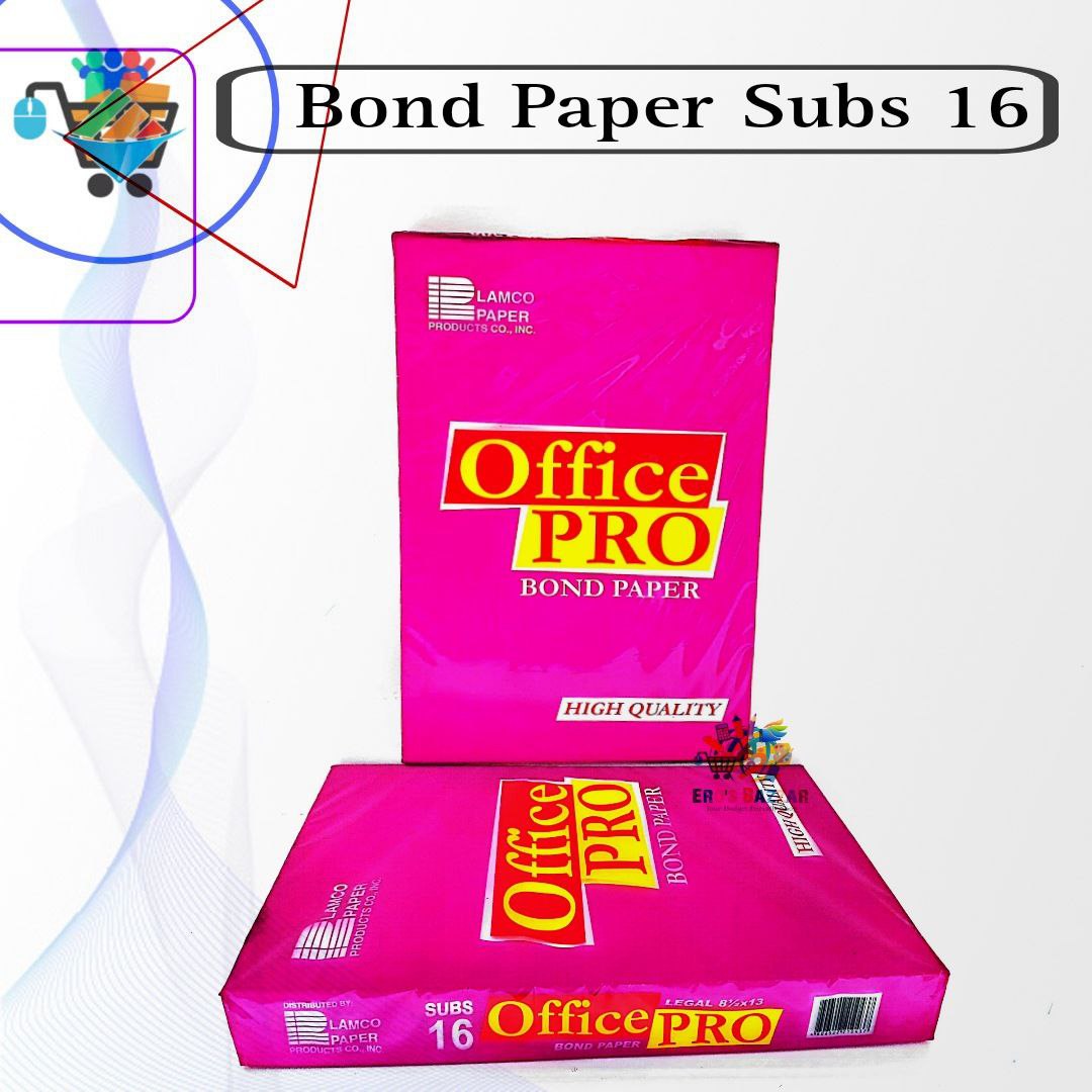 Office Pro Bond paper (Subs 16) | Lazada PH