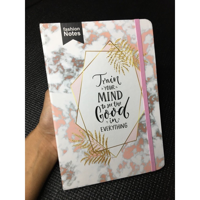 Quotes Marble Print A5 Notebook with Garter | Lazada PH