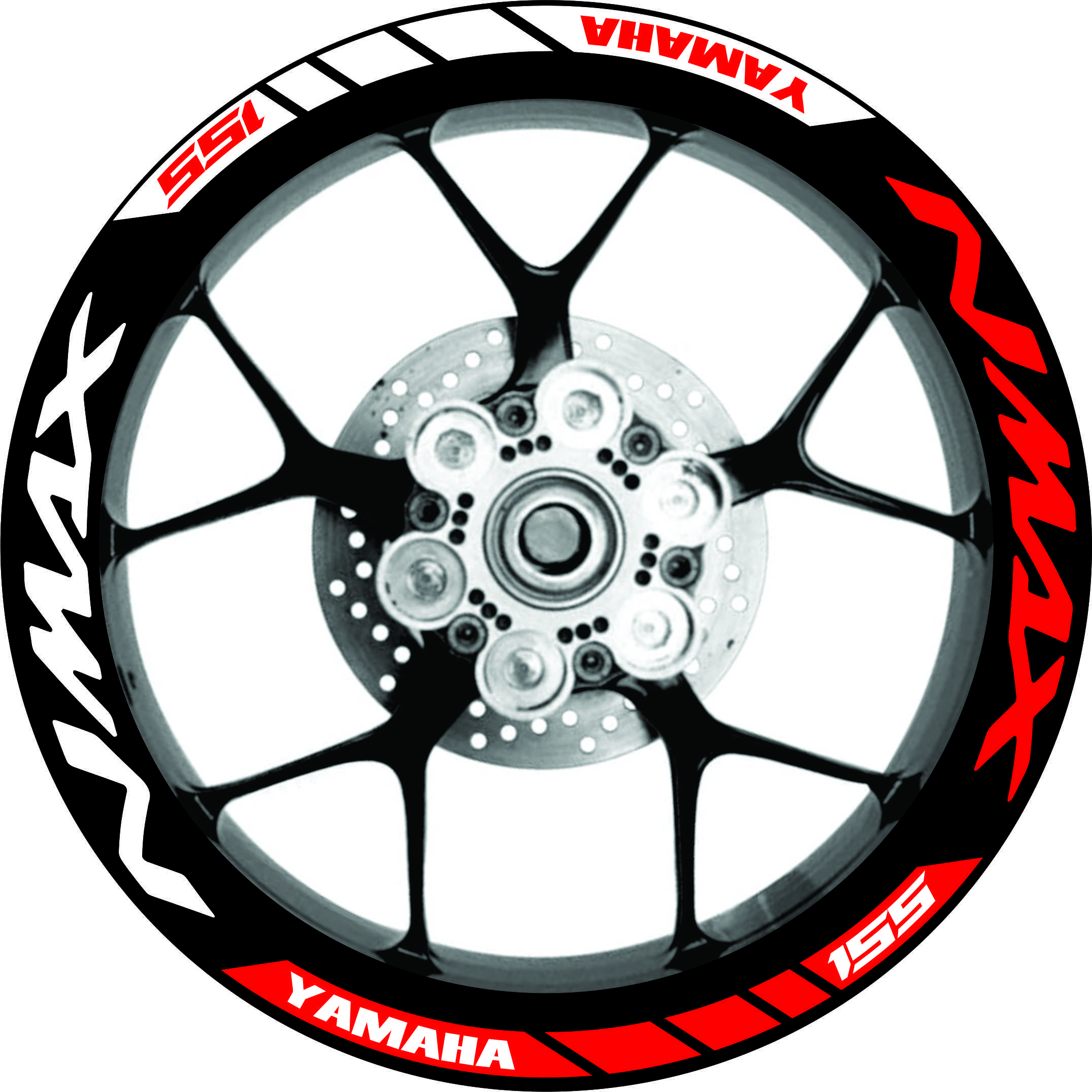 Yamaha Nmax Rim Decals Weatherproof Printed Sticker 2 Pairs | Lazada PH