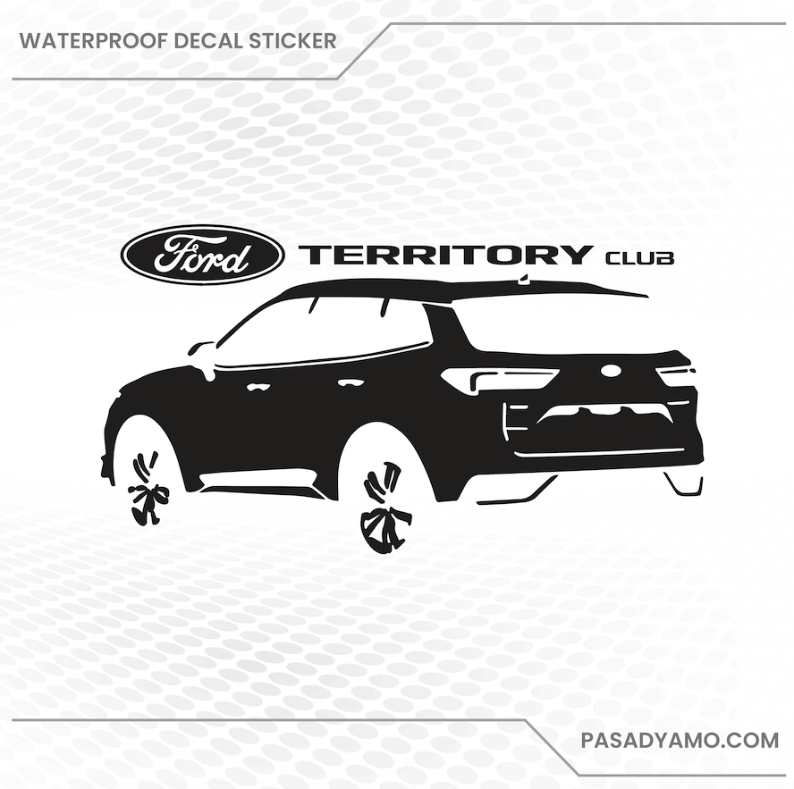 Ford Territory Club Decal Sticker for Cars Laptops Skateboards 7 inches ...