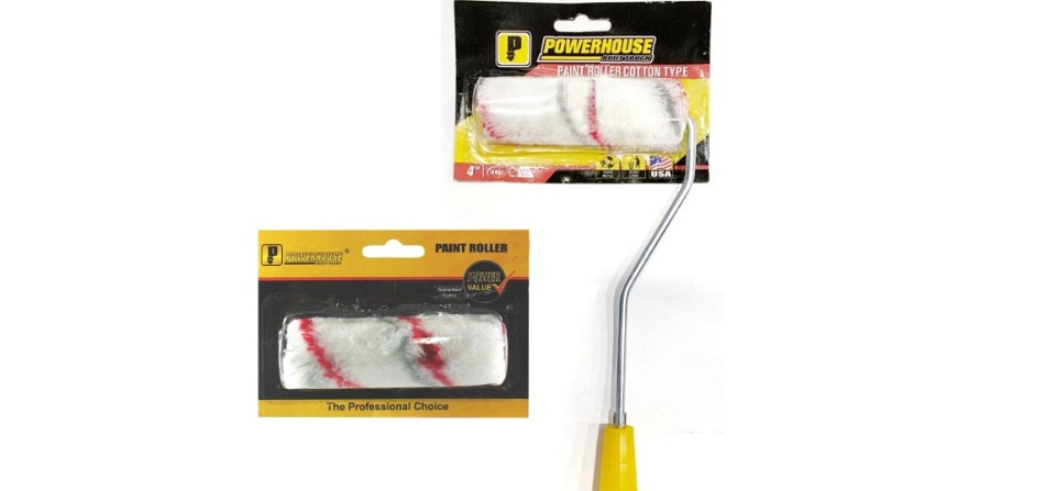 Powerhouse ACRYLON PAINT ROLLER (COTTON) with HANDLE | Lazada PH